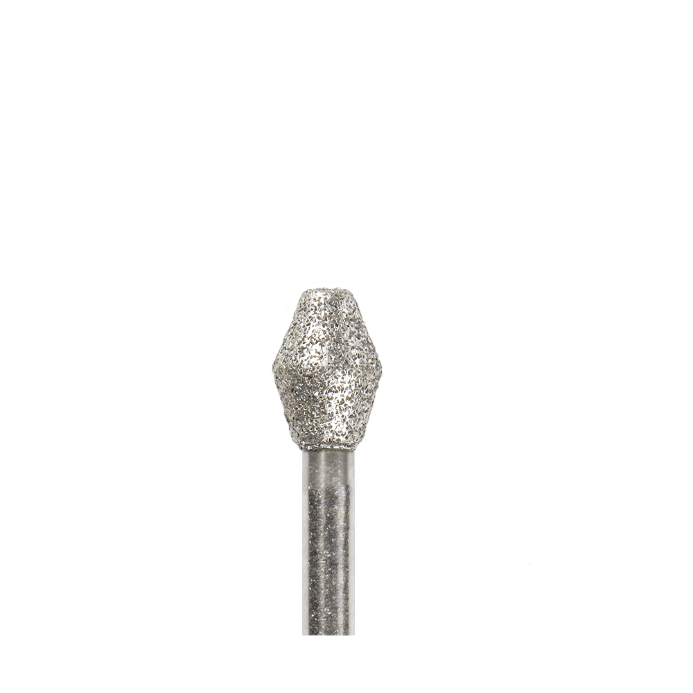 Fresa Doble cono extremo recto 3,3mm de diámetro, grano medio – Rigeldent